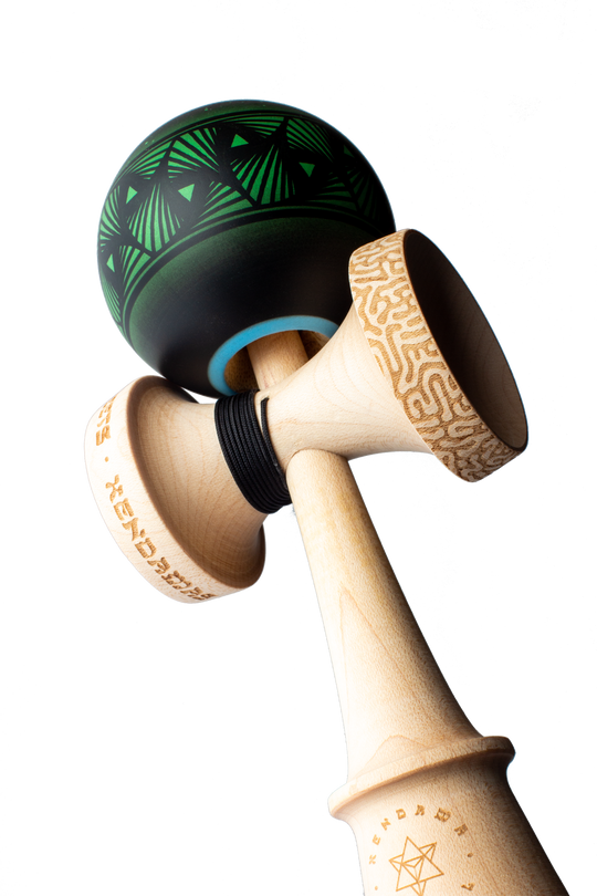 KENDAMA ISR x SWEETS - GREEN - G SHAPE – Sweets Kendamas